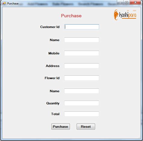 flower shop management system project in vb with source code and report