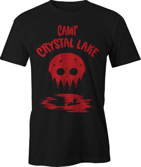 Unisex Camp Crystal Lake Tee By Haunt Shirts Black