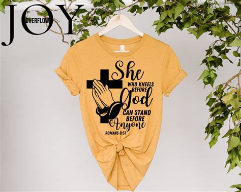 Svg Scripture Design Christian Shirts Svg She Who Kneels Etsy