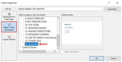 how to add an appendix to your powerpoint presentation