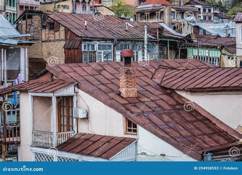 Old Town In Tbilisi Georgia Stock Image Image Of Region Roof 294958593