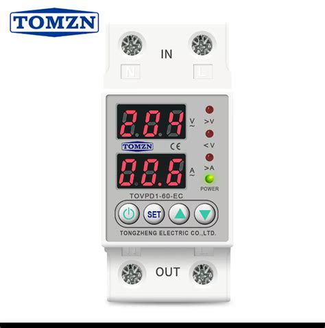 Реле напряжения ,напруги ,и тока tomzn 220в, 40а, 2din, tovpd1-40 ...