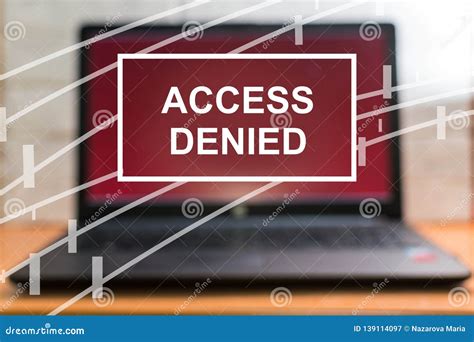 Concept Access Is Denied Stock Illustration Illustration Of Ties