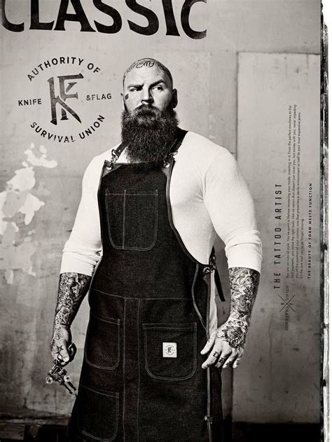 Big Man With A Big Beard Bearded Beards Men Tattoo Tattoos Tattooed