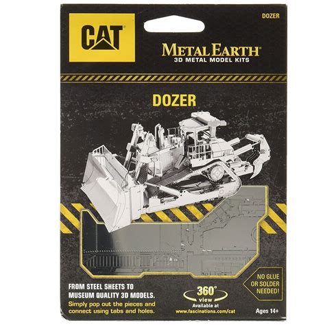 Véhicule Metal Earth à Assembler Cat Bulldozer Dam Rue Des Maquettes