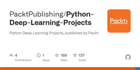 Github Packtpublishing Python Deep Learning Projects Python Deep Learning Projects Published