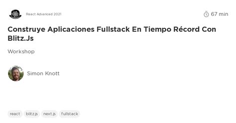 Construye Aplicaciones Fullstack En Tiempo Récord Con Blitzjs Video Recording