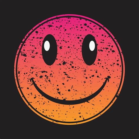 Funny Emoji With Gritty Texture Artwork Design 22559614 Vector Art At
