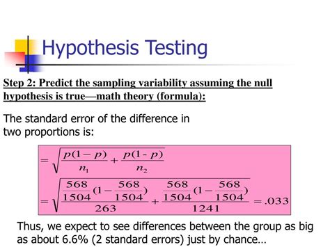 Ppt Statistical Inference I Hypothesis Testing Sample Size