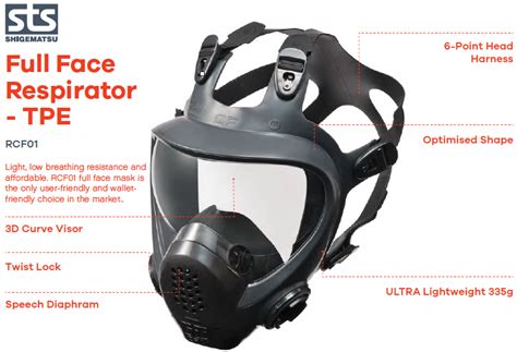 Full Face Respirator Tpe Rcf01