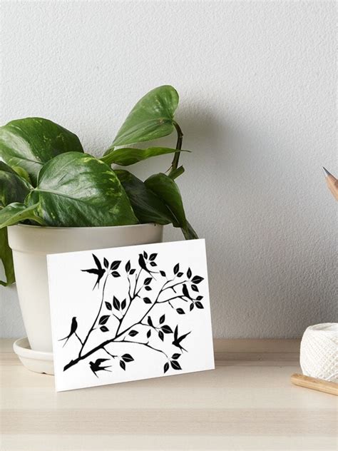 Birds And Tree Branch Svg Wall Design Svg Nature Svg Birds Clipart Tree Clipart Bird