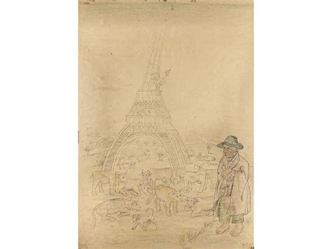 Ivan Generalić The Eiffel Tower In Hlebine 1972 Mutualart