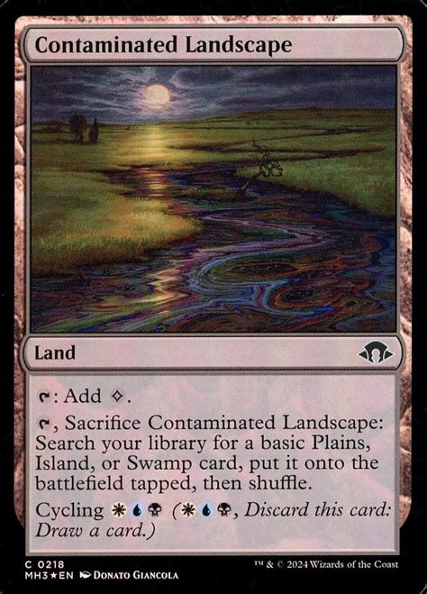 駿河屋 0218 C ：【mh3】【foil】contaminated Landscape汚染地帯（マジックザギャザリング）