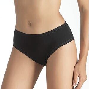COCONUDA Slip Donna Midi CN704 3 Cotone Bielastico Tg M Nero