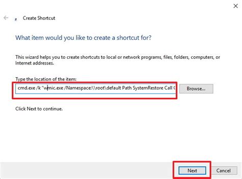 Instructions For Creating Backup And Restore Points Restore