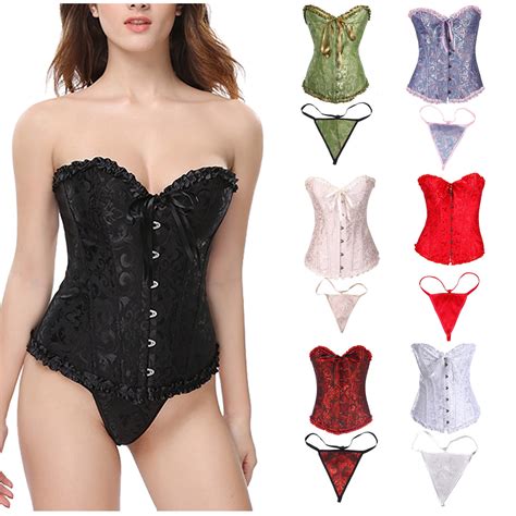 Elainilye Fashion Shapewear Tummy Control Body Suit Sexy Vintage Gothic