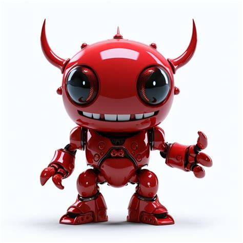 Premium Photo A Cute Toy Robot Wearing A Robot Suit Is Standing In