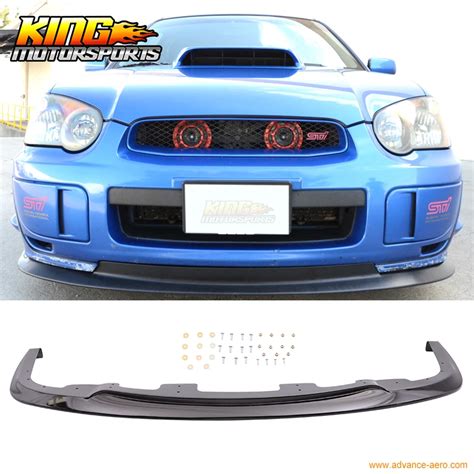 Fit For 2004 2005 Subaru Impreza Wrx Sti V Limited Front Bumper Lip Pp Spoiler In License Plate