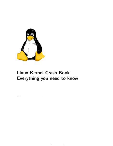 Linux Kernel Crash Book Everything You Need To Know Pdf Connect 4 Techs