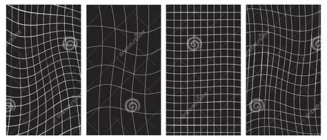 Vector Set Of Vertical Geometry Wireframe Grid Backgrounds Abstract