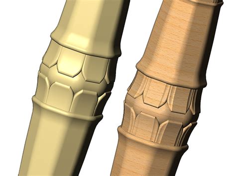 Hexagonal Lotus Flower Bead Capital Column Relief 3d Model 3d Printable