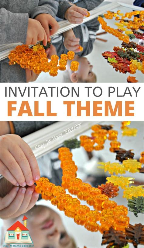 Fall Invitation To Play With Loose Parts Loose Part Activities For