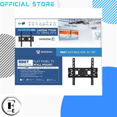 Jual Bracket Braket Breket Tv Standar Rodson Rb6t 32 40 42 43 49 55 65