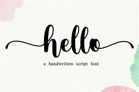 Hello Font Free Dafont Free
