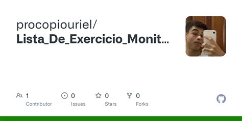Github Procopiouriel Lista De Exercicio Monitoria