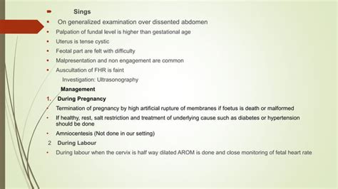 Amniotic Fluid Dynamics By Akin Barry Mbhd Paxton Ppt