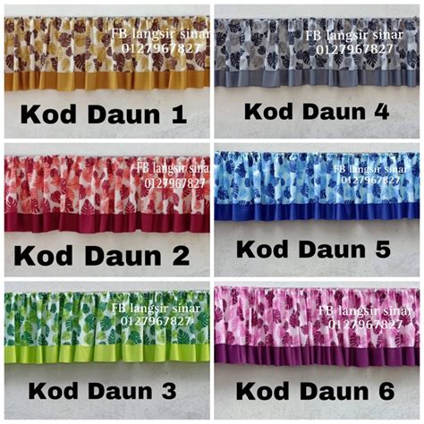 Langsir Kelas Dawai Spring Langsir Cantik Murah Shopee Malaysia