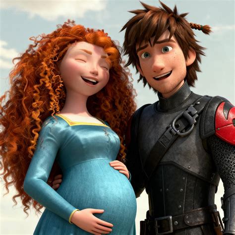 Hiccup Amd Merida Are Hapy Together She S Pregn By Striderhiryulove