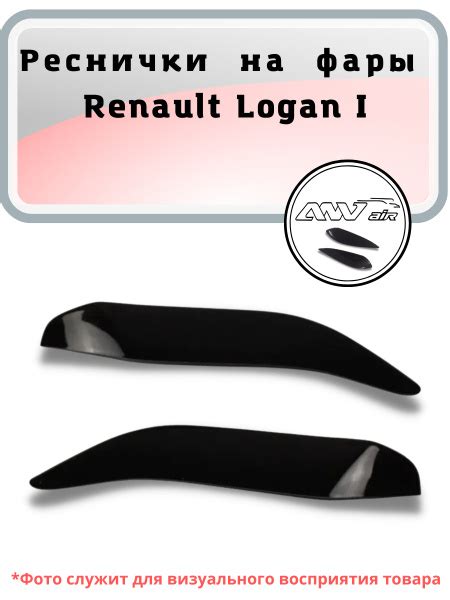 Реснички на фары Renault Logan I / Реснички на Рено Логан 1 купить по ...