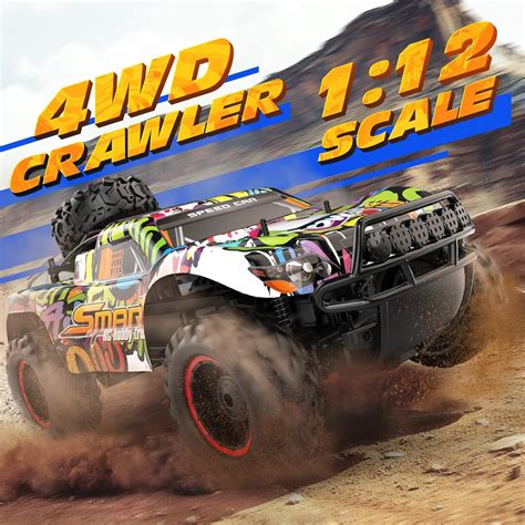 O WOWZON Camión RC de campo corto a escala 112 grande 4WD Hobby Crawler