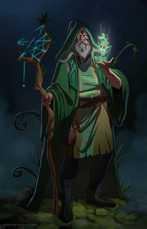 The Druid By DarkKenjie Deviantart On DeviantArt Rpg Character