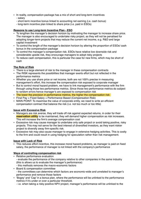 Financial Accounting Theory Revision Notes Acct30001 Financial Accounting Theory Unimelb