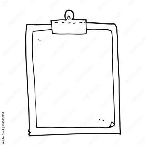 Clipboard Clip Art Black And White