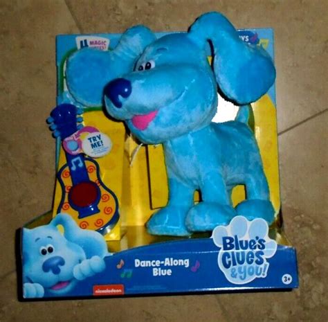 New Nickelodeon Blues Clues And You Dance Along Blue Plush Toy W Guitar