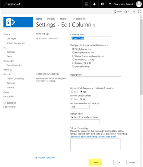 How To Remove A Column In Microsoft Lists