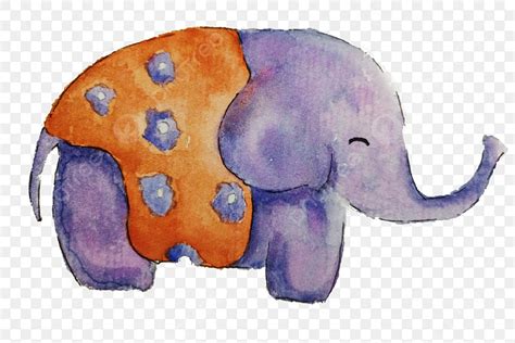 자주색 코끼리 손으로 그린 일러스트레이션 귀여운 일러스트 일러스트레이션 만화 코끼리 코끼리 그림 Png 일러스트 및 Psd 이미지 무료 다운로드 Pngtree