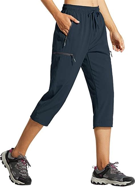 Libin Womens Capri Pants Lightweight Quick Dry Cargo Hiking Capris