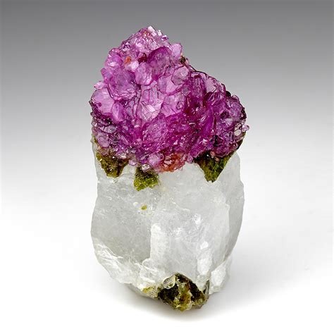 Corundum Var Ruby With Calcite Pargasite Minerals For Sale 9506142