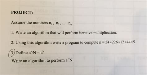 Solved Answer Project C Make The Table For Algorithm Chegg