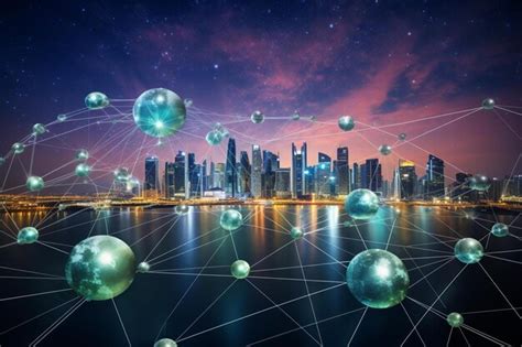 Premium Ai Image Advanced Communication And Global Internet Network Connection In Smart City