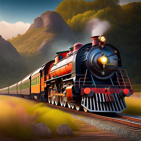 Premium Ai Image Train Wheels On Rails