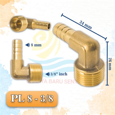 Jual ELBOW KNEE DRAT LUAR NEPEL SELANG SAMBUNGAN SELANG FITTING PIPA KONEKTOR PIPA SAMBUNGAN PL