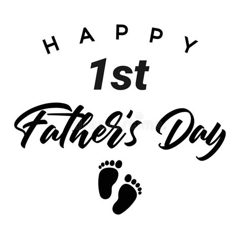 My First Fathers Day Light Banner Stock Vector Illustration Of Happy