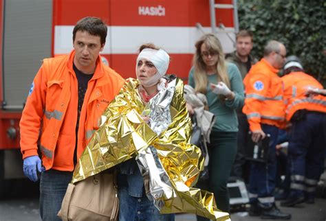Powerful Explosion Rocks Central Prague Dozens Injured Photos Video