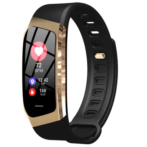 Умный Фитнес Браслет Smart Band E18 Original С Тонометром Черно-золотой ...