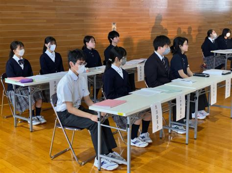 前期生徒総会を実施しました 盛岡中央高等学校附属中学校